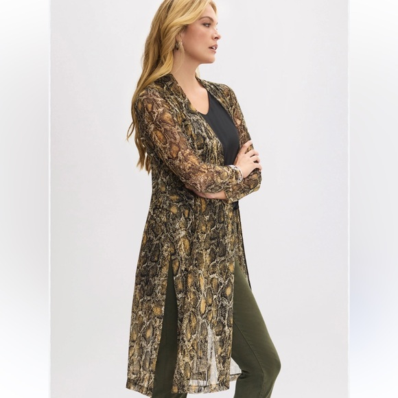 Laura | Tops | Snakeskin Print Duster | Poshmark